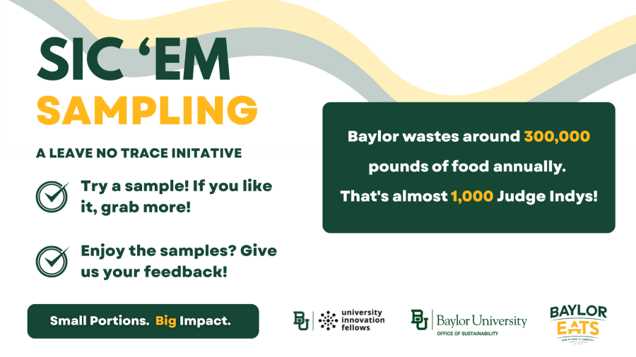 Sic'Em Sampling @ East Village | Sustainability | Baylor University